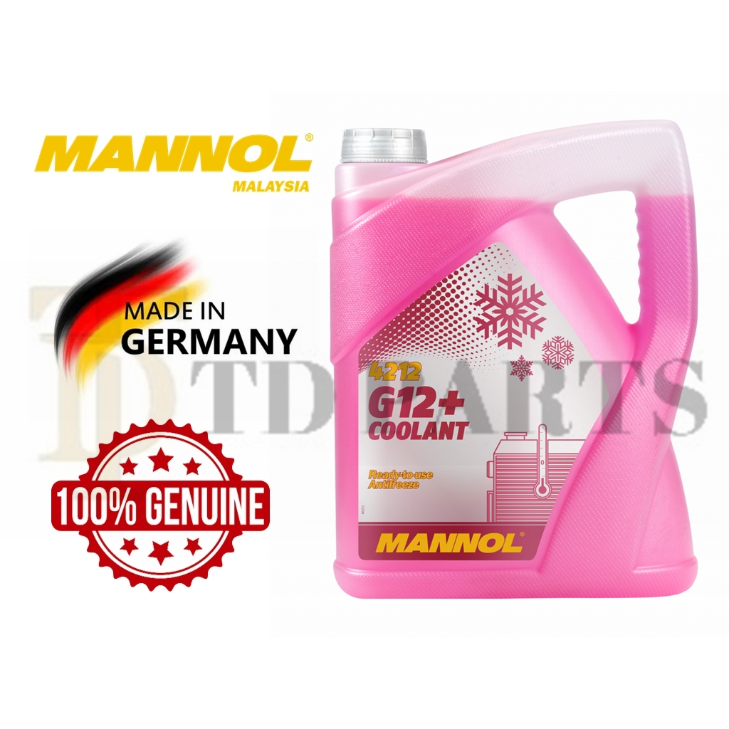 100% MANNOL COOLANT G12+ 5LITRE 4212 ( RED COLOUR ) | Shopee Malaysia
