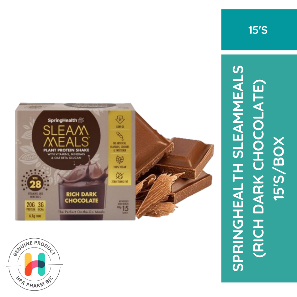 SPRINGHEALTH SLEAMMEALS PROTEIN DRINK (RICH DARK CHOCOLATE) 15'S/BOX ...