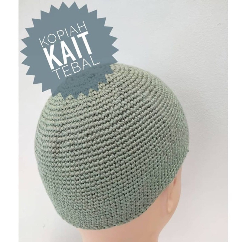 Kopiah kait tebal keliling kosong untuk lelaki dewasa | Shopee Malaysia