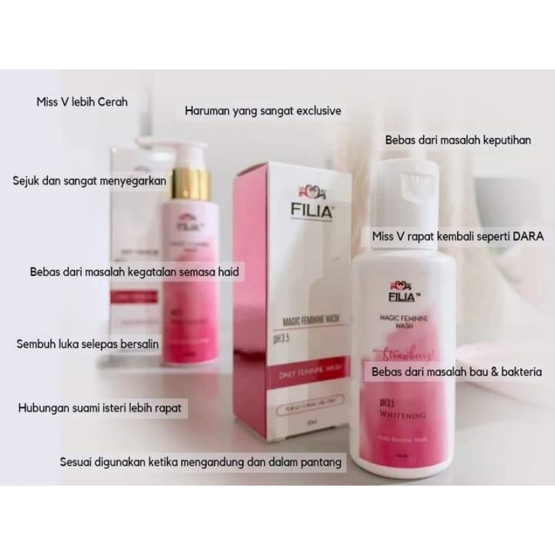 MAGIC FEMININE WASH FILIA 🔥HOT ITEM🔥 💯 ORIGINAL HQ FREE GIFT🎁 READY ...