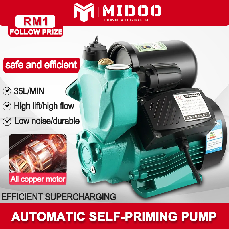 220V Automatic Self-Priming Water Pump Peripheral Pumps Household high ...