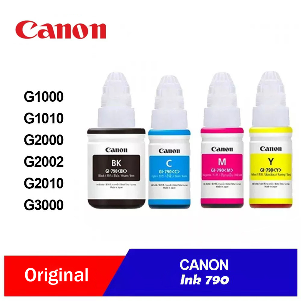 CANON GI790 GI-790 BLACK CMY ORIGINAL REFILL INK G1000 G1010 G2000 ...