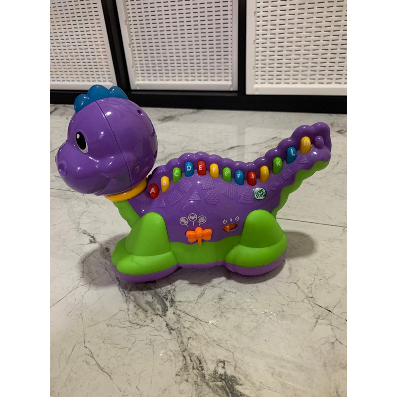 LEAP FROG LETTERSAURUS Learning TOY Dinosaur Leapfrog Purple ABCs ...