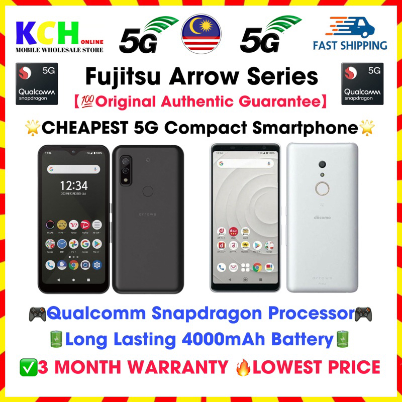 🚚🇲🇾Fujitsu Arrows We 5G,Be4 Plus,Be4,Be,U Android 11 Snapdragon Gaming ...