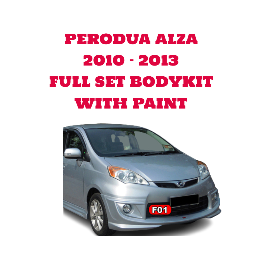 Perodua Alza 2010-2013 Full Set Bodykit with Metallic Colour | Shopee ...