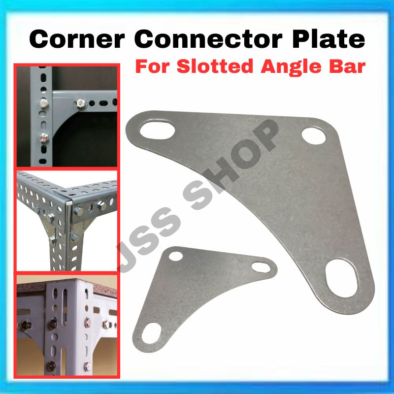 Corner Connector Plate / Corner Plate For Slotted Angle Bar | Shopee ...