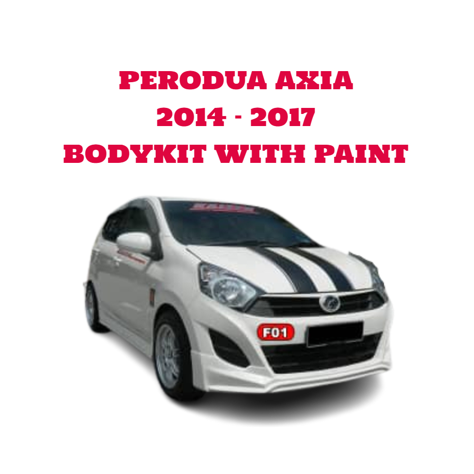 Perodua Axia 2014-2017 FRP Bodykit with Paint | Shopee Malaysia