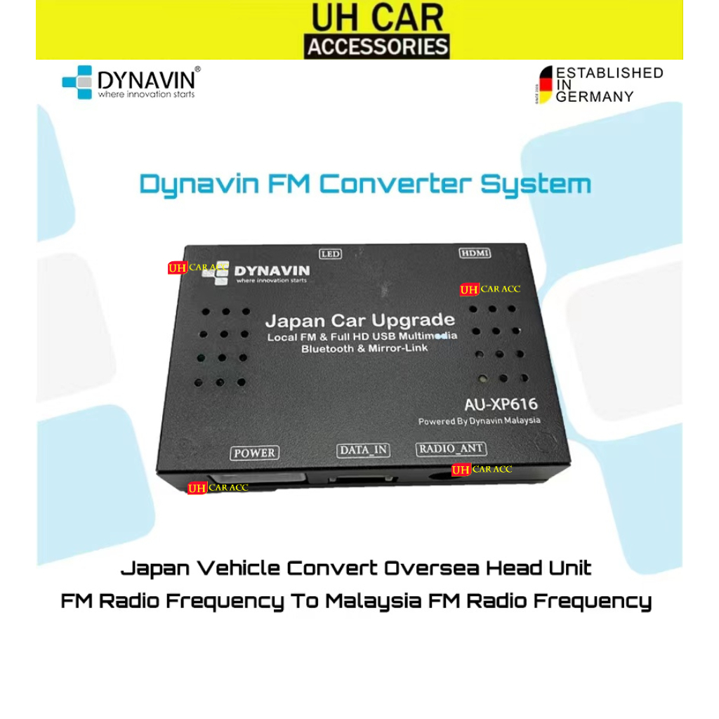 Dynavin Japan Vehicle Original Head Unit FM Radio Frequency MP5 ...