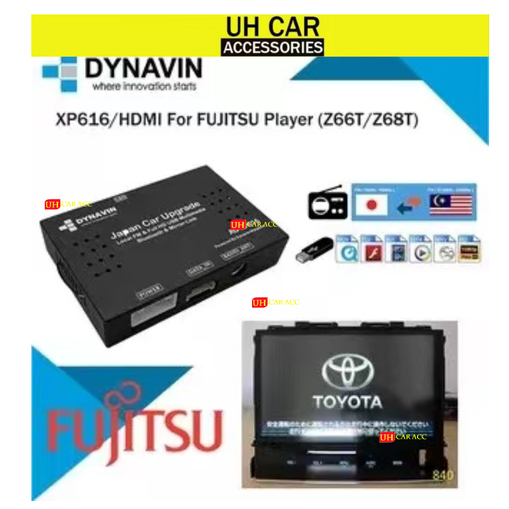 Dynavin Japan Vehicle Original Head Unit FM Radio Frequency MP5 ...