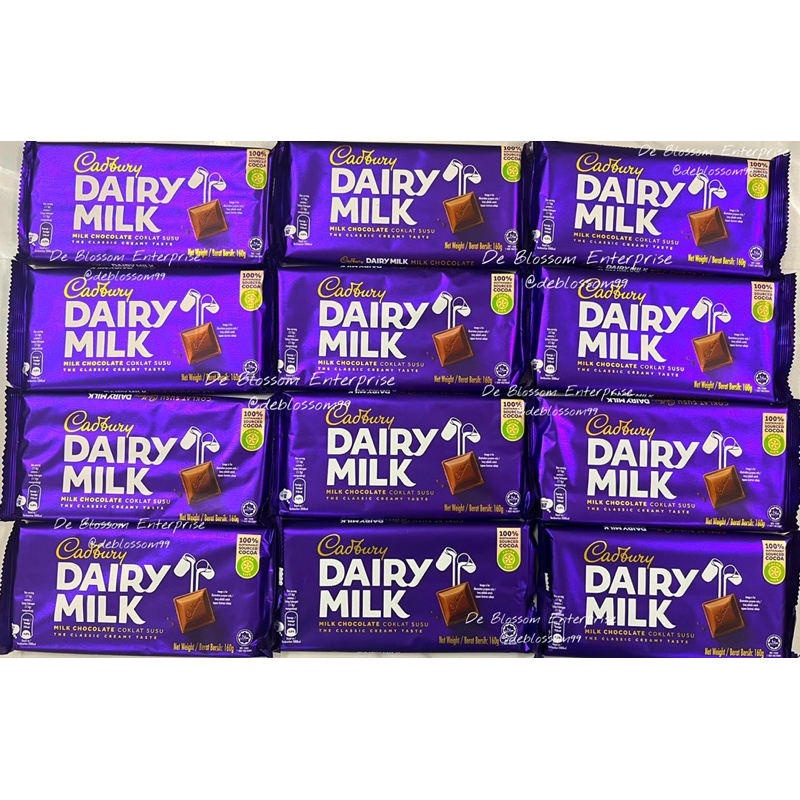 [Add on for Gift Box] Cadbury Dairy Milk Chocolate 160g (1pc) | Shopee ...