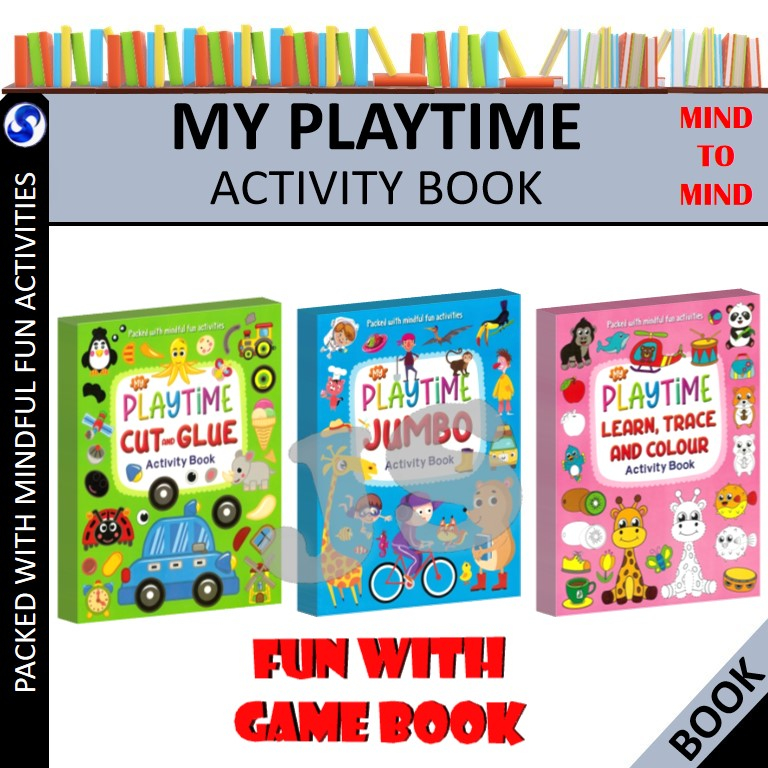 MY PLAYTIME ACTIVITY BOOK PACKED WITH MINFUL FUN ACTIVITIES CUT AND ...