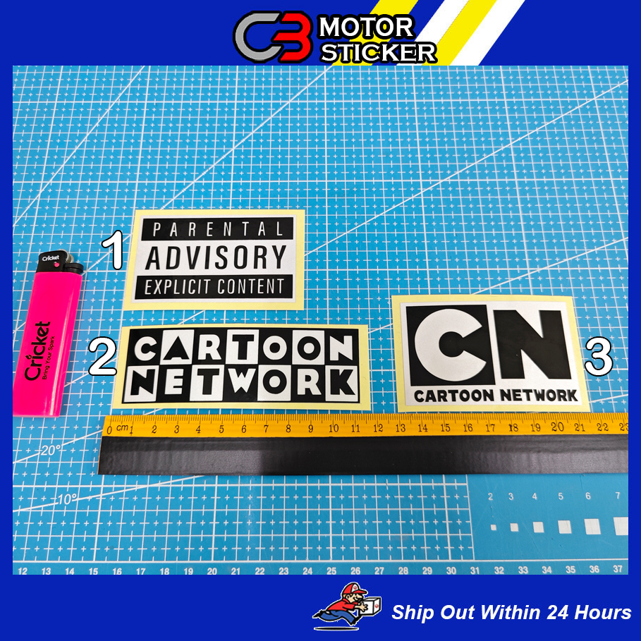 ADVISORY CARTOON NETWORK STICKER CUTTING OVERLAPPING PANTUL CAHAYA ...