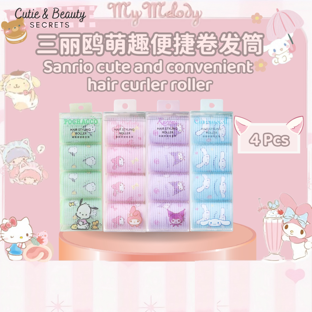 Miniso Sanrio Cute Convenient Hair Styling Curler Roller Air Bangs ...
