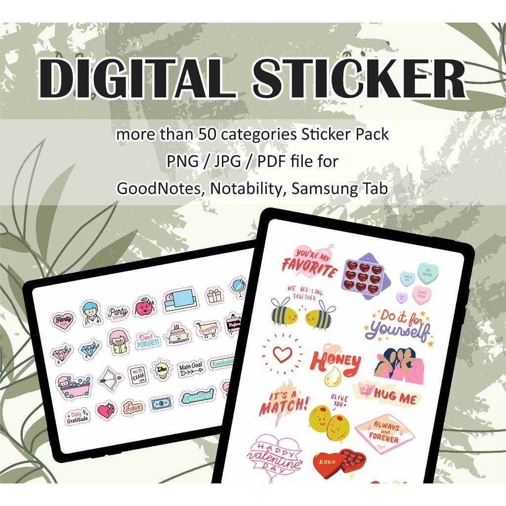 Digital Stickers Pack Edition for GoodNotes, Notability, Digital ...