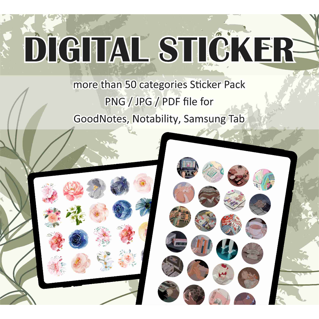 Digital Stickers Pack Edition for GoodNotes, Notability, Digital ...