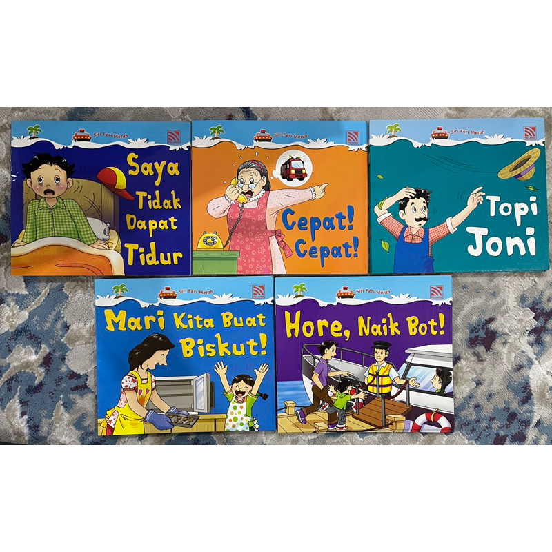 Set of 5 Siri Feri Merah Buku Cerita Kanak Kanak Bahasa Melayu Nilam ...