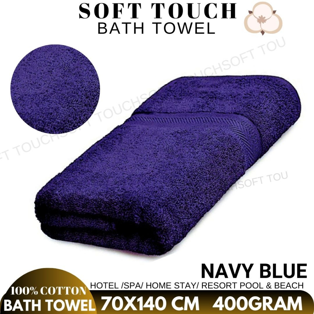 Soft Touch Home Bath Towel Grey (400 Grams) Tuala Mandi 100 % Natural ...