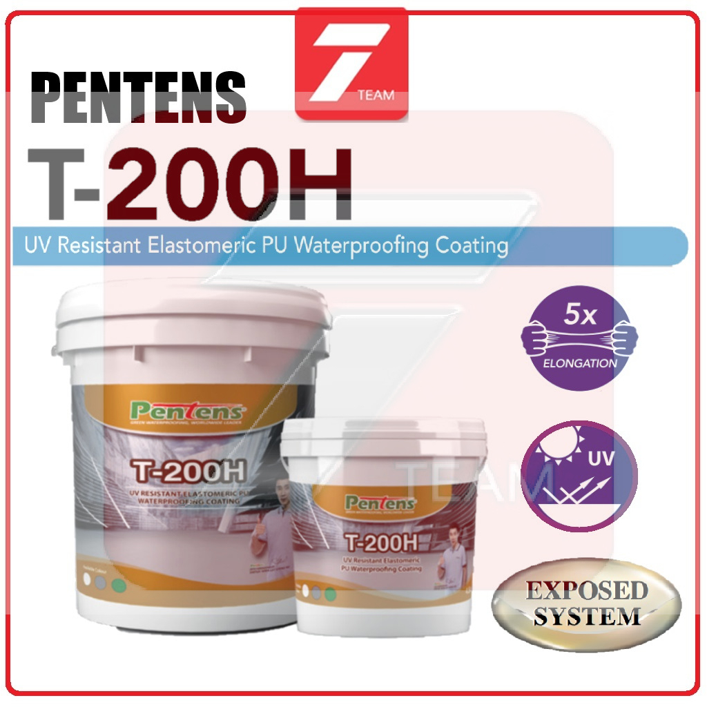 4.5KG PENTENS T-200H PU WATER PROOFING UV RESISTANT ELASTOMERIC PU ...
