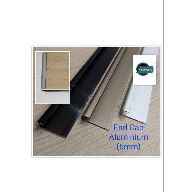 💥6mm End Cap Aluminium profile * 9 feet (2pcs x 4.4 feet) | Shopee Malaysia