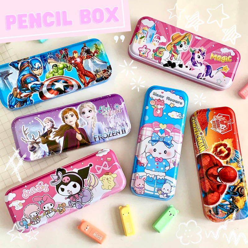 children pencil box time table pencil case sifir pensel box unicorn ...