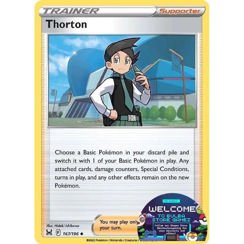 Thorton 167/196 SWSH11 Lost Origin Pokémon TCG Card Game Sword & Shield ...