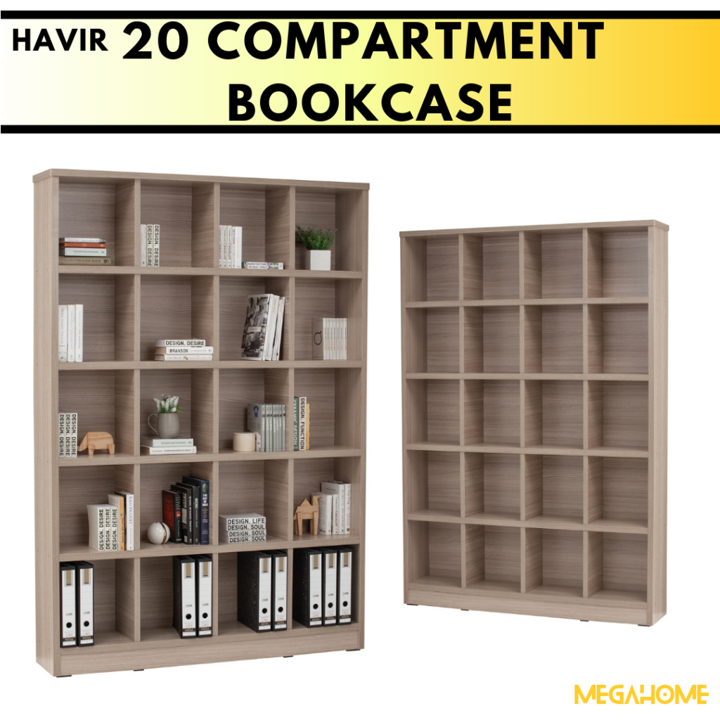 HAVIR 20 Boxes Bookcase/ Bookshelf/ MultiCabinet/ Almari Sudut/ Almari ...