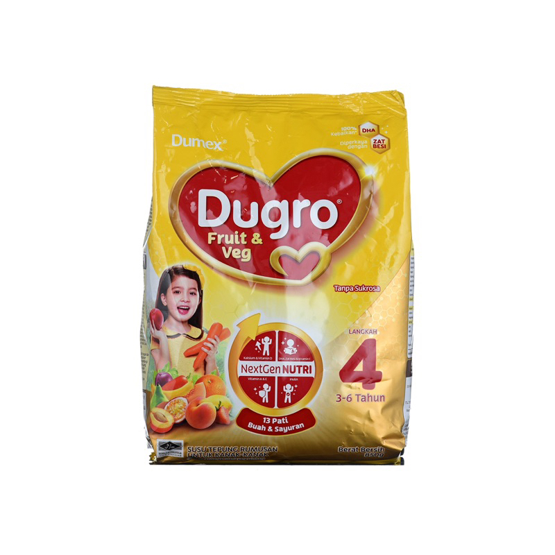 (REJECT PACKAGING) Dumex Dugro Step 3/4 Fruit&Veg (1-3 & 3-6 years) 850G | Shopee Malaysia