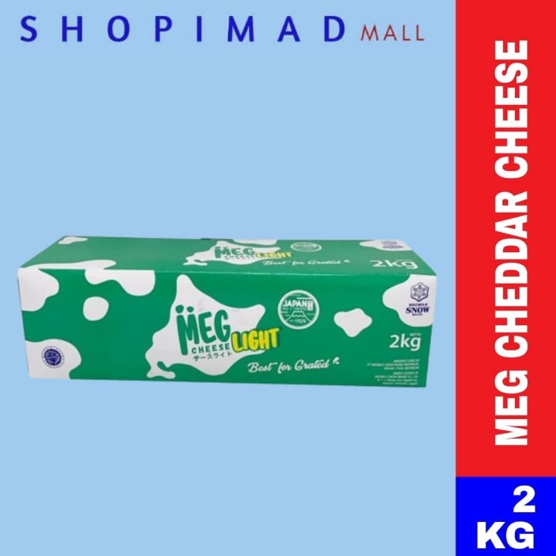 [2KG] MEG CHEESE LIGHT | CHEESE MEG | CHEDDAR CHEESE | Shopee Malaysia