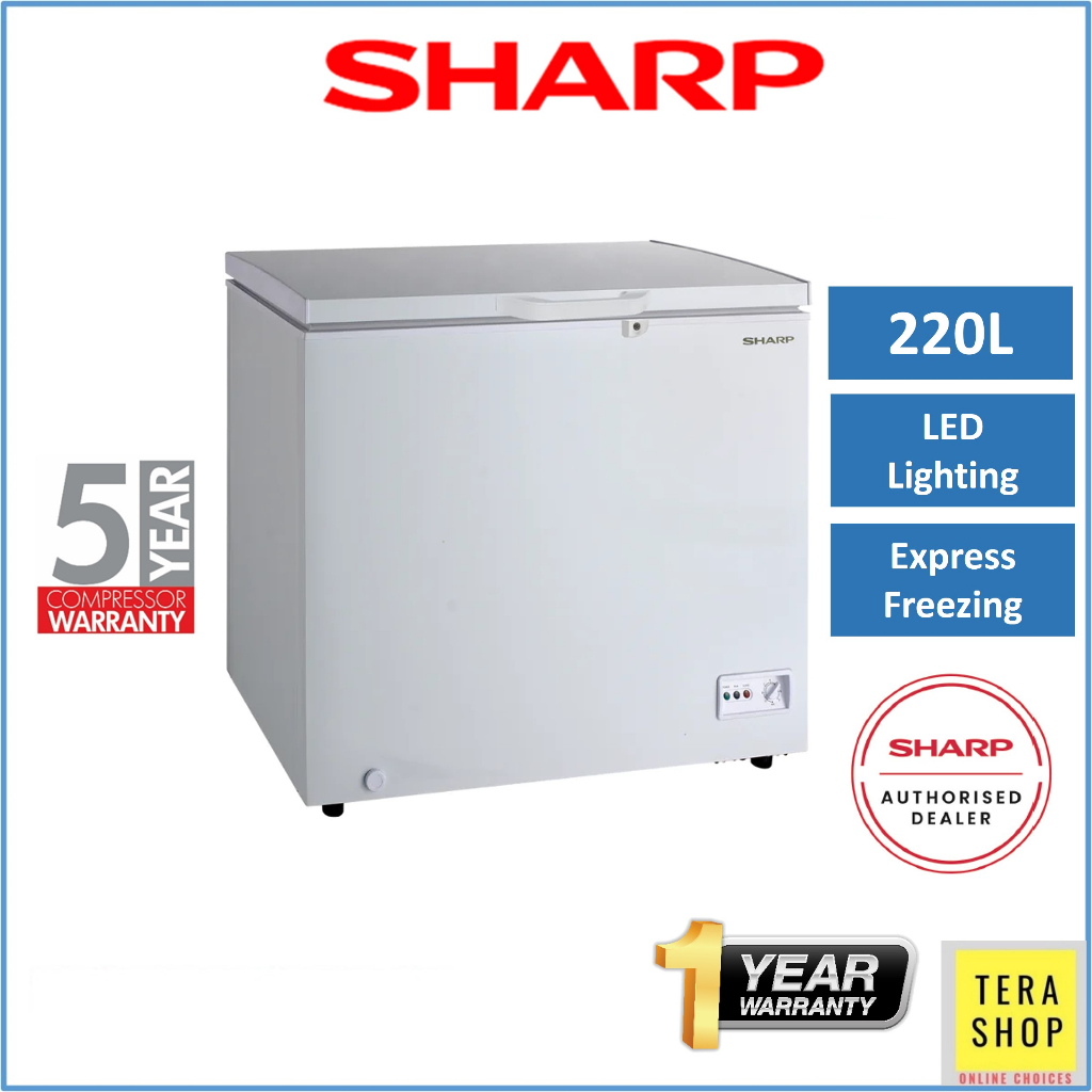 【FREE SHIPPING】Sharp SJC218 Chest Freezer 220L Peti Beku | Shopee Malaysia