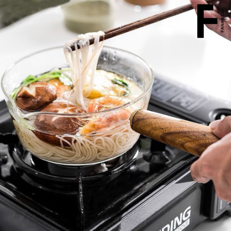 Glass Cooking Pot Milk Instant Noodle Pot Soup Stock Porridge Pots ...