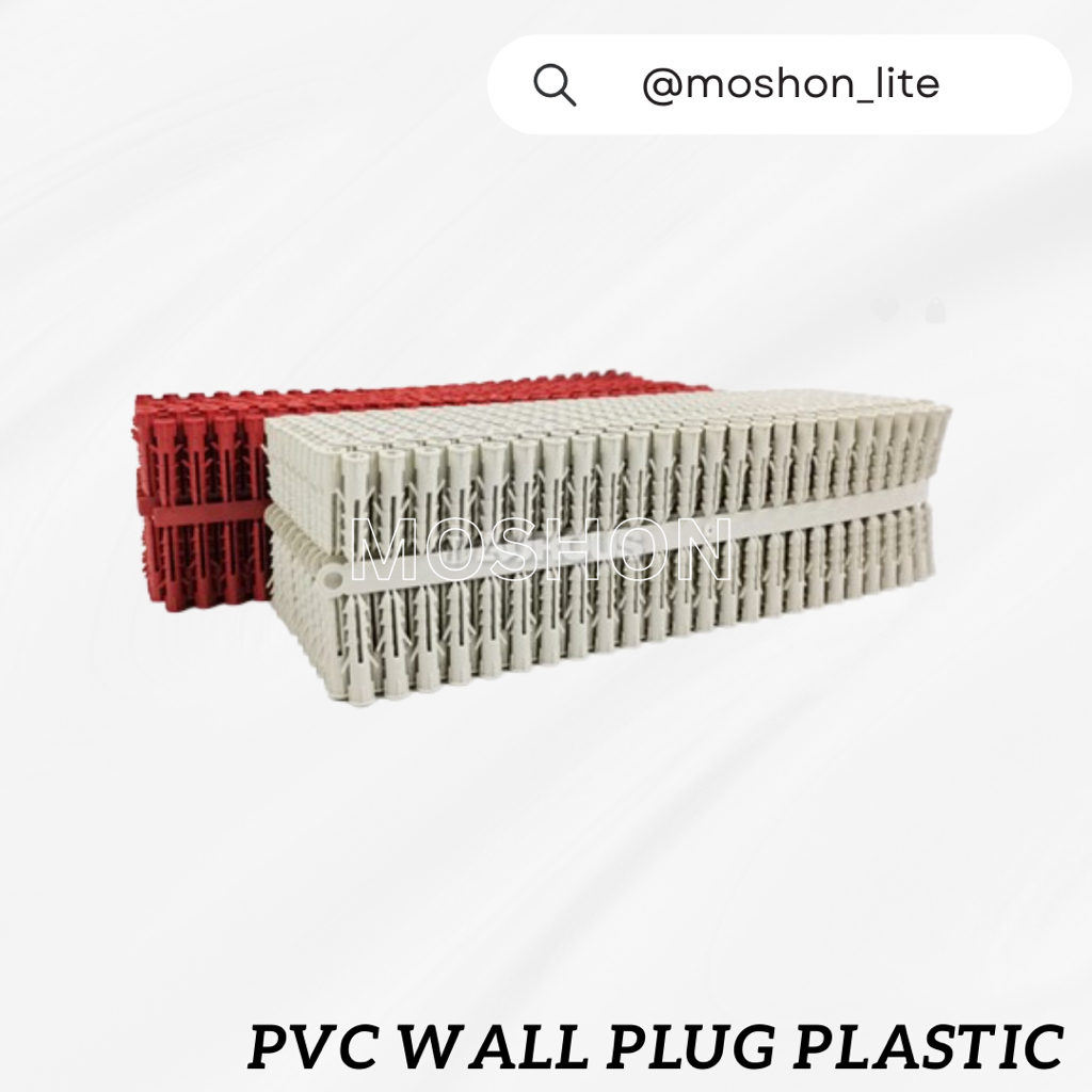 PVC Plastic Wall Plug 6mm x 30mm (50pcs/sheet) | Shopee Malaysia