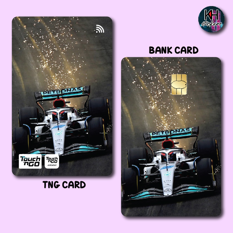 FORMULA ONE - TOUCH N GO CARD / ATM CARD STICKER COVER, TNG CARD, BANK ...