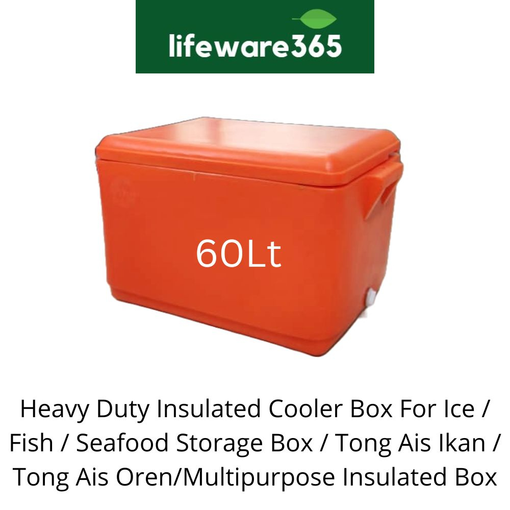 60L Heavy Duty Insulated Cooler Box / Tong Ais / Tong Ais Oren / Tong ...