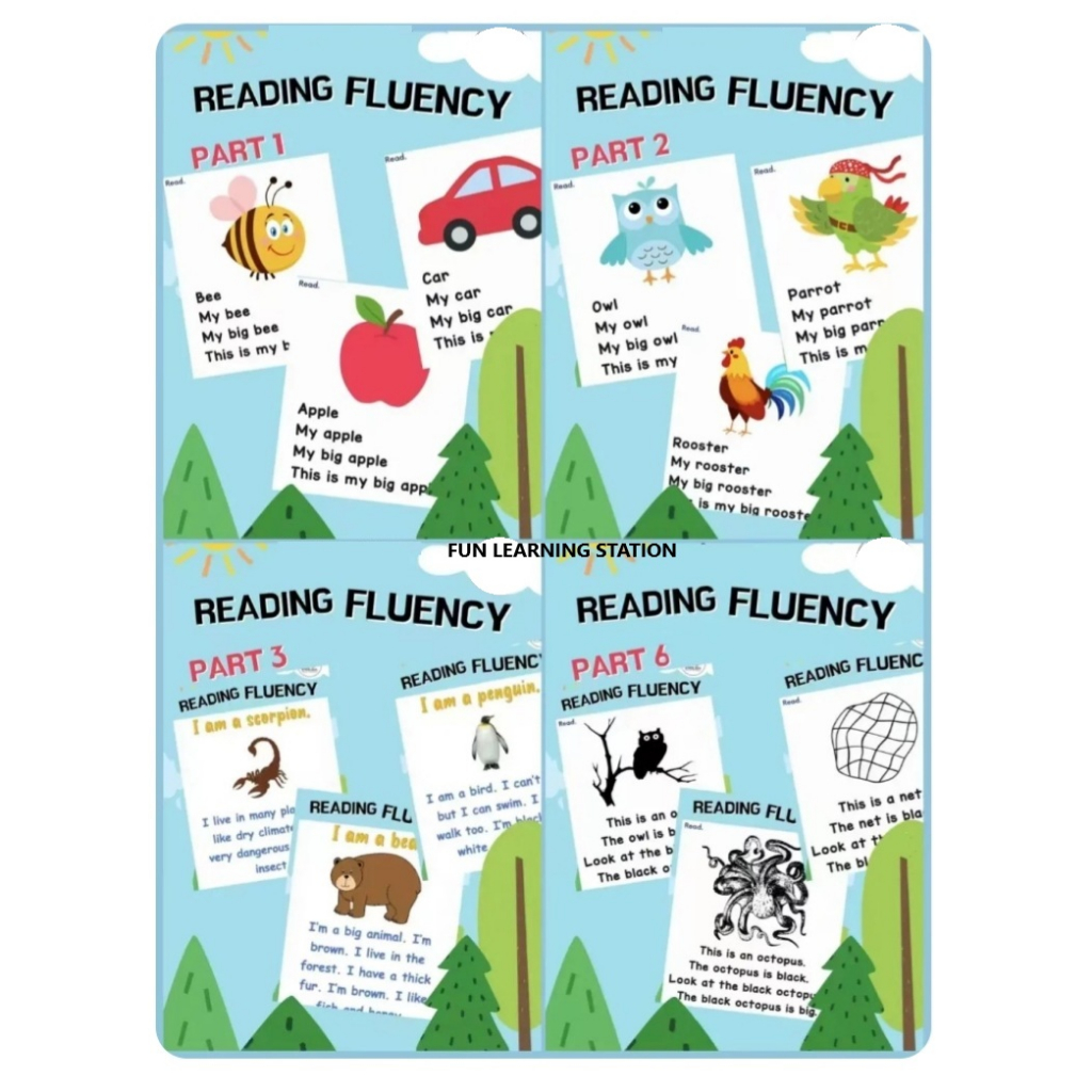 175 -Reading Fluency Pre School Kindergarten Practice English Reader ...