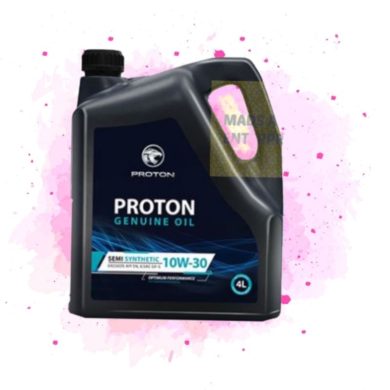 100% ORIGINAL PROTON PETRONAS GENUINE OIL SEMI SYNTHETIC 10W-30 ENGINE ...