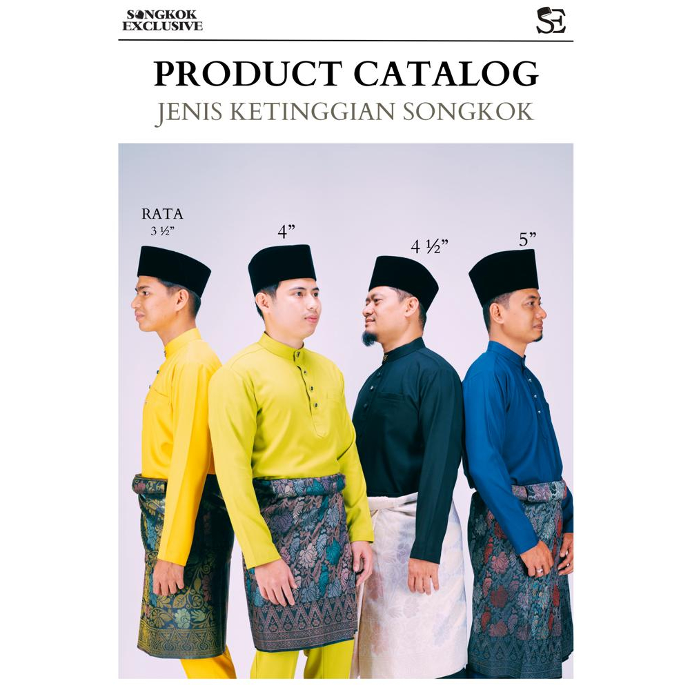 Songkok Nikah Tinggi 4” - Custom Made | Shopee Malaysia