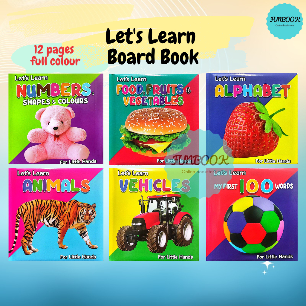 [FB] Let's Learn Alphabet Number Shapes colours animals Food fruits vegetables vehicles 100 ...