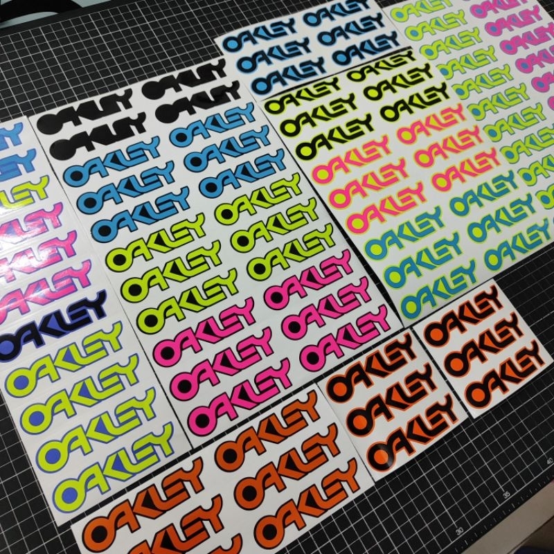 Sticker Oakley 2 layer Cutting Harga Borong | Shopee Malaysia