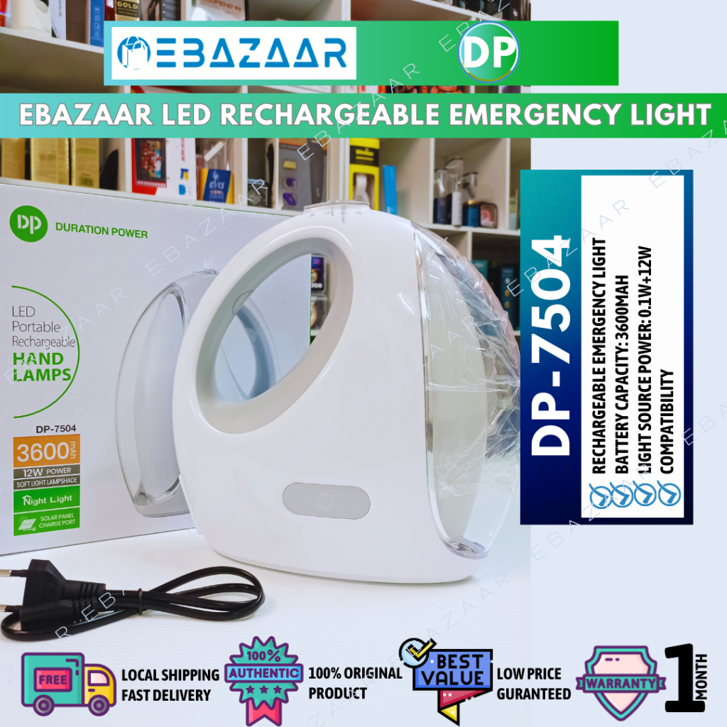 Original DP LED Rechargeable Emergency light (DP-7504) | Shopee Malaysia