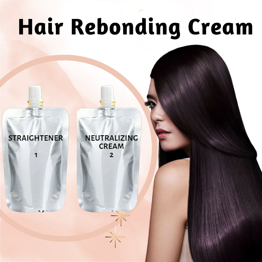 BORONG OEM Ubat Rebonding Cream Meluluruskan Rambut Set Cream Rebonding ...
