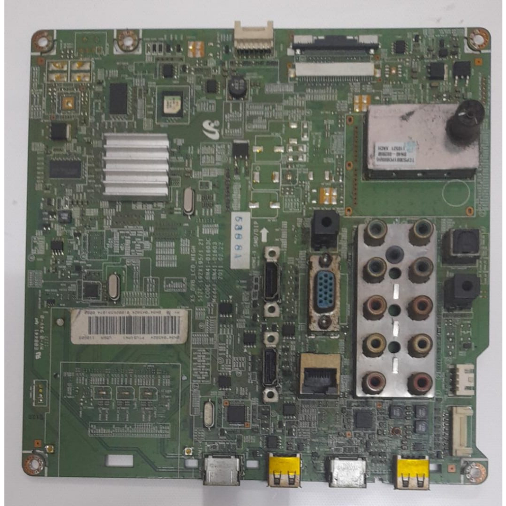 (B342) Samsung LA40D550K7R Mainboard, Tcon, Tcon Ribbon, LVDS, Cable, IR Sensor. Used TV Spare ...
