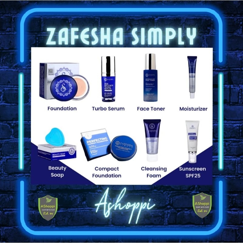 💯ORIGINAL HQ💯 ZAFESHA SIMPLY ZS SKINCARE SET ZAFESHA FULLSET ZAFESHA ...