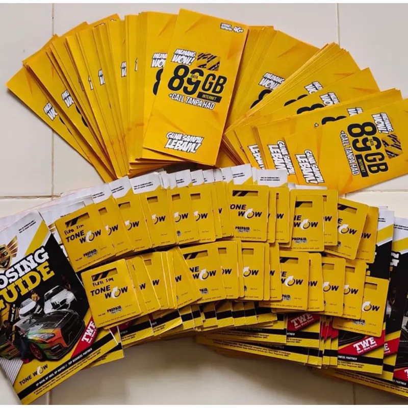 Tone Wow Sim Card + free credit reload 5 | Shopee Malaysia