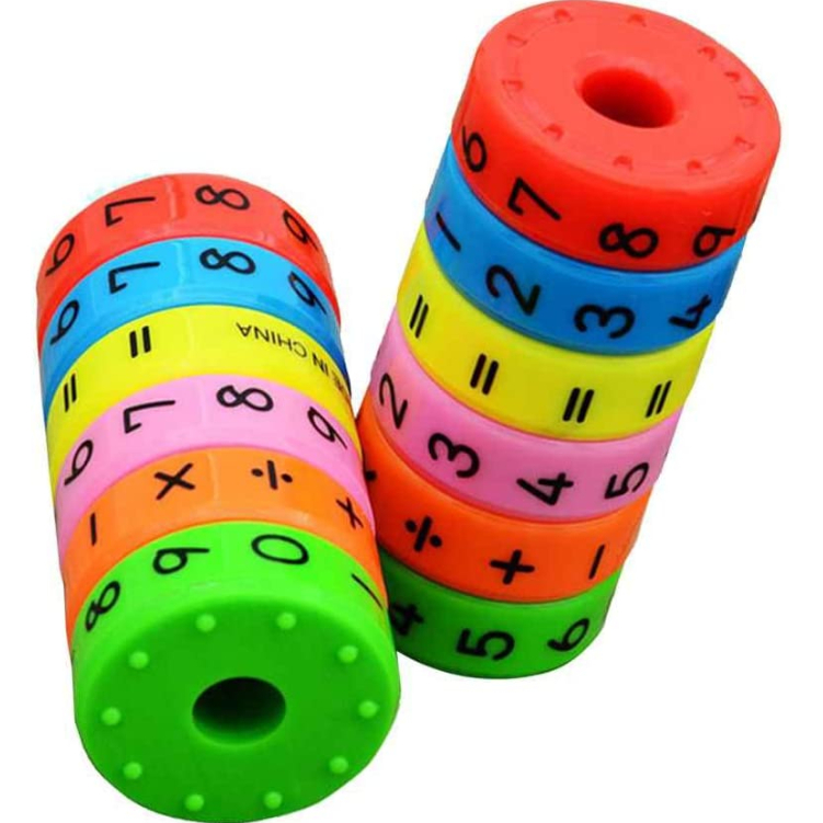 DIY Assembling Puzzle Magnetic Magnet cube add subtract multiply divide ...