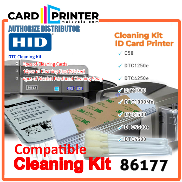 COMPATIBLE CLEANING KITS FARGO PRINTER ID CARD DTC MODEL - 86177-CPM ...