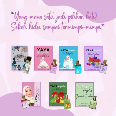 YAYA EMPIRE INSPIRED PERFUME MIA AZAHAR CANDY PINK/SPECIAL EDITION/DINO PURPLE/DINO RAYA 30ML ...