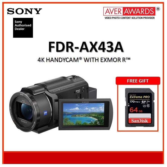 Sony FDR-43A UHD 4K Handycam Camcorder - Original Sony Malaysia ...