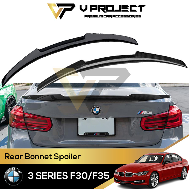 3 Series F30 F35 316i 318i 320i 328i 330i Rear Bonnet Spoiler Glossy ...