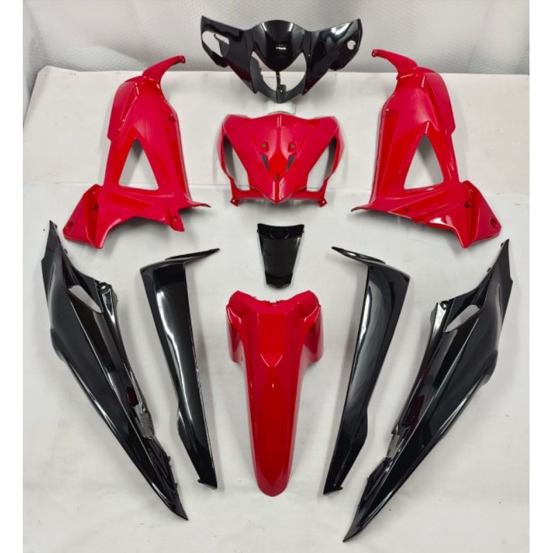 COVER SET FOR HONDA WAVE 125-X(BLACK+RED)💥 | Shopee Malaysia