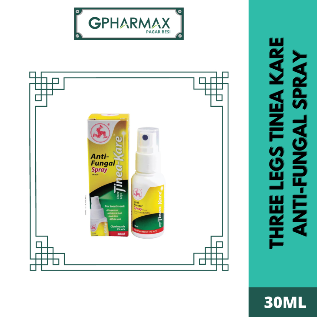Three Legs Tinea Kare Anti-Fungal Spray 30ml | Shopee Malaysia